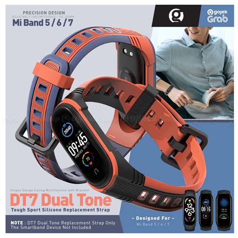 Jual Mijobs Dt Silicone Strap For Xiaomi Mi Band Tali Jam Wristband Rubber Silikon
