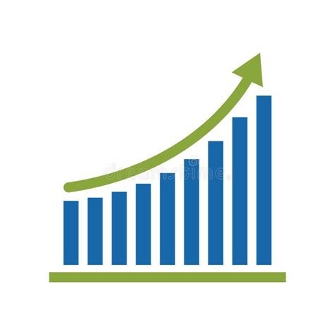 Vector Bar Chart Illustration Business Graph Data Growth Diagram