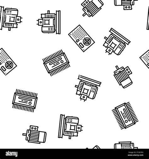 Electrical Engineer Industry Work Vector Seamless Pattern Stock Vector Image And Art Alamy