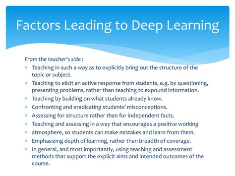 PPT How Students Learn Deep Vs Surface Learning PowerPoint Presentation ID