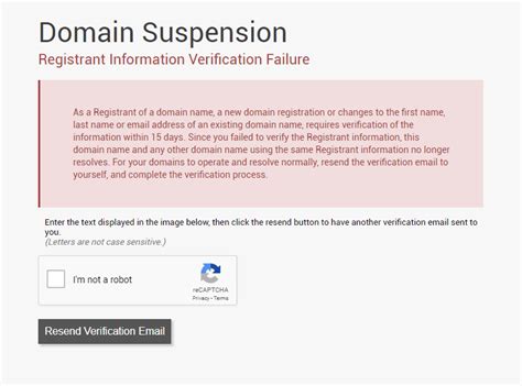 RAA Verification And Domain Suspension Knowledgebase WHC CA