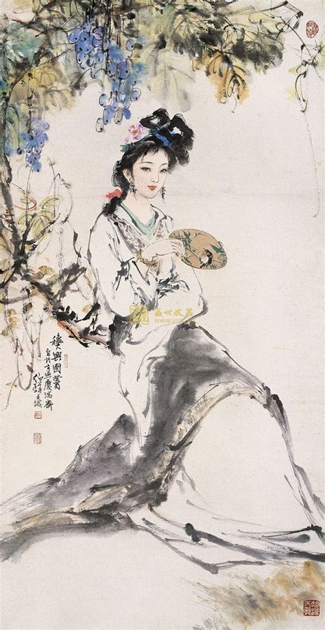 【白伯骅仕女画精品欣赏】—— 白伯骅1944年生于北京，毕业于中央美院附属中学美术专业。师从蒋兆赫先生习画20多年，擅长仕女人物画，作品多次