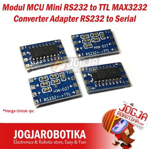 Jual Modul Mcu Mini Rs232 To Ttl Max3232 Converter Adapter Rs232 To Serial Kab Sleman