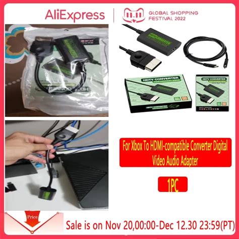 Original Xbox Console Compatible HDMI Compatible AV Cable Adapter Connect To HDTV For All