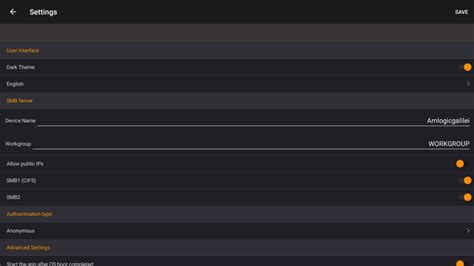 tutorial samba server on android options and configuration