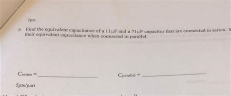 Solved Find the equivalent capacitance of a μF and a Chegg