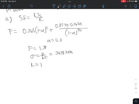 Solved A Center Cracked Plate Made Of Astm A470 8 Cr Mov Steel Has A Given Width Of 45mm And