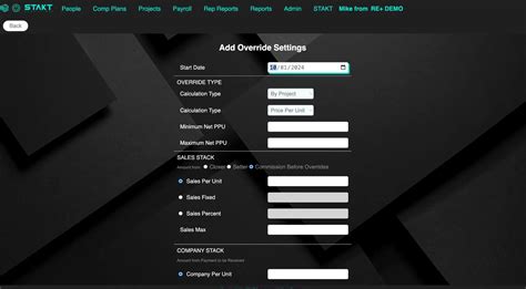 Overrides Using Counting Stakt User Guide