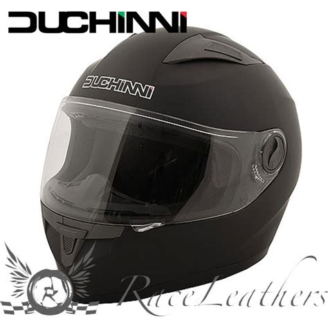 Duchinni D705 Matt Black Full Face Helmets - With RaceLeathers ...