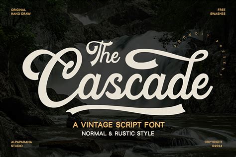 Cascade Font Alpaprana Fontspace