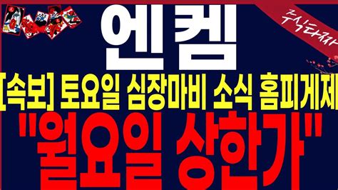 엔켐 주가분석 긴급속보 토요일심장마비 소식입니다사채세력들 00일상한가치게합니다 필수시청바랍니다엔켐 엔켐주가전망 엔켐주식 엔켐주가 Youtube