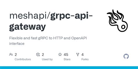 Github Meshapigrpc Api Gateway Flexible And Fast Grpc To And