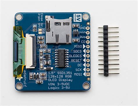 drawing bitmaps adafruit 1 27 and 1 5 color oled breakout board adafruit learning system