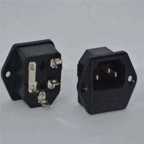 Black Computer Ac Socket With Fuse For Electric Fittings At Best Price In New Delhi