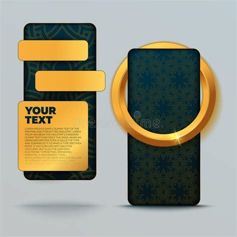 Design Of The Mobile Application The Ornament Is An Intersection Of