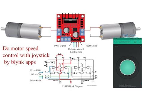 Dc Motor Speed Control With Joystick By Blynk Apps Part 1 Arduino