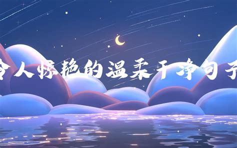 令人惊艳的温柔干净句子10我只愿面朝大海春暖花开 哔哩哔哩
