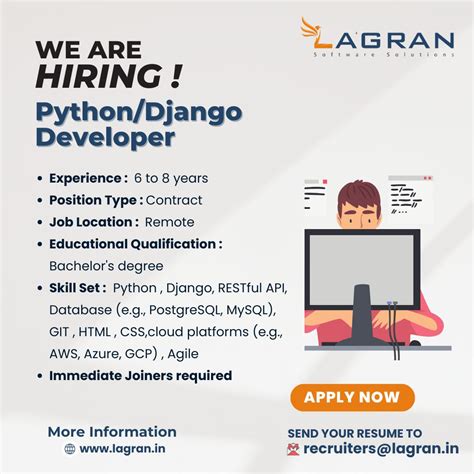 lagran software solutions on linkedin hiring hiringalerts hiringimmediately python