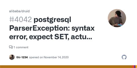 Postgresql Parserexception Syntax Error Expect Set Actual Cascade · Issue 4042 · Alibaba
