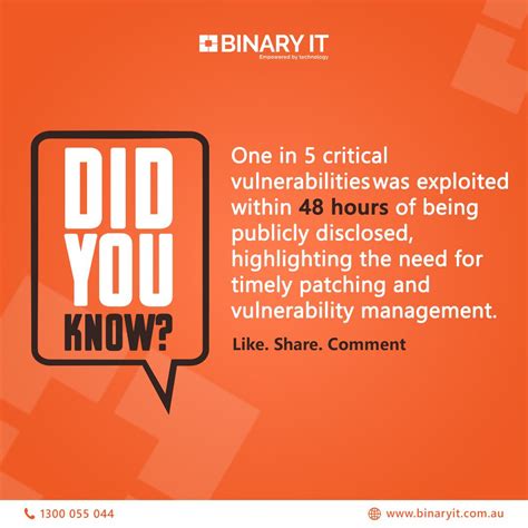 Binary It On Linkedin Cybersecurity Vulnerabilitymanagement Patchmanagement Staysecure…