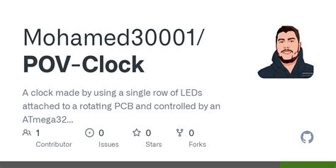 GitHub Mohamed30001 POV Clock A Clock Made By Using A Single Row Of