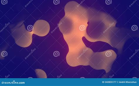 floating glowing liquid blobs look like a lava lamp 3d rendering loop