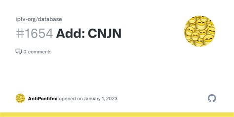 Add CNJN Issue 1654 Iptv Org Database GitHub