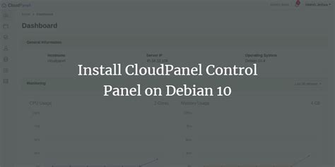 install cloudpanel control panel on debian 10