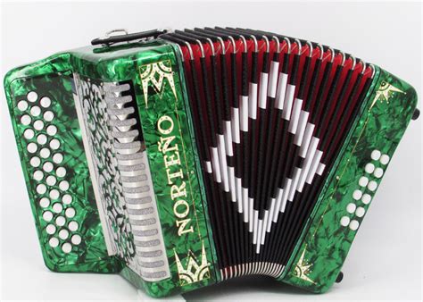 Acordeon Marca Norteño Sin Registros Compacto Blanco Euro Blanco