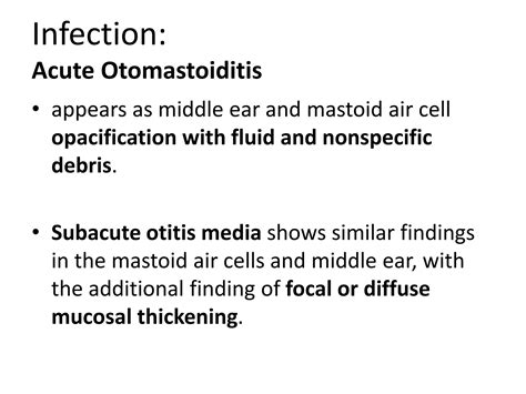 Mastoid Diseases Imaging Pptx