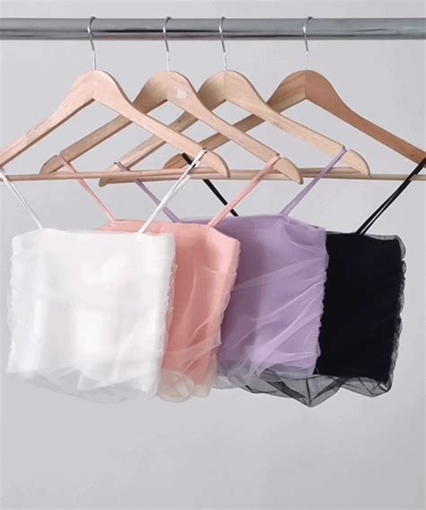 [당일출고]브라이덜 시스루 레이스 탱크탑 끈나시 7col