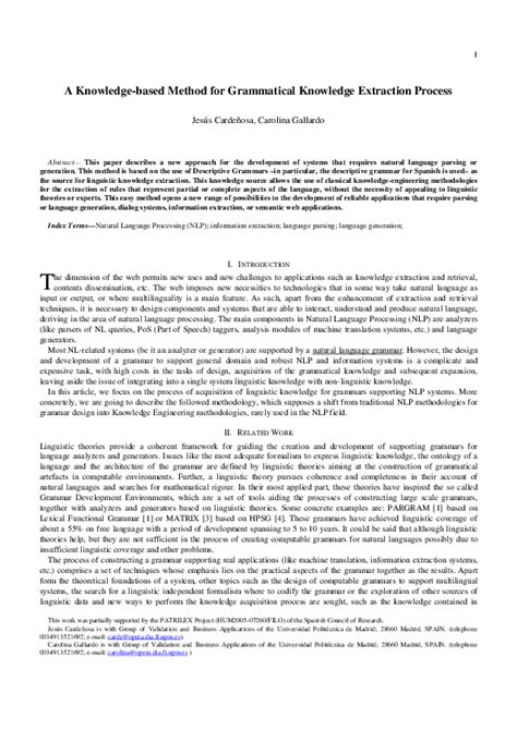 pdf a knowledge based method for grammatical knowledge extraction process