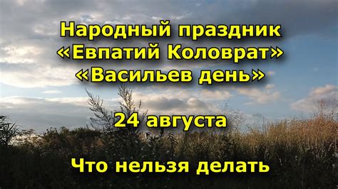 Народные приметы на 24 августа 2022 года что можно и чего нельзя делать в этот день