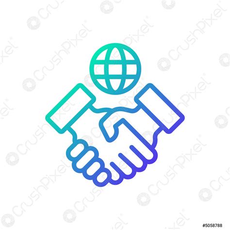 International Company Gradient Linear Vector Icon Stock Vector 5058788 Crushpixel