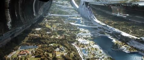 Elysium Space Station Fantasy Landscape Futuristic City Sci Fi