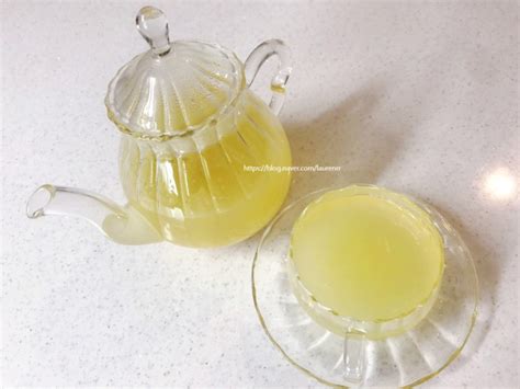 건강한 생강레몬유자차