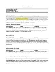 Module 05 Written Assignment Annual Performance Evaluation Docx