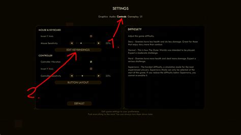 Customize Controls The Outer Worlds Technical Support Spoiler