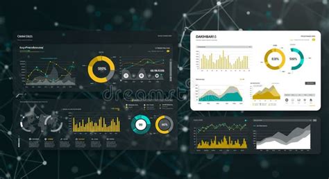 Visual Representation Of Data Analytics Dashboards Displaying Charts And Graphs The Stock