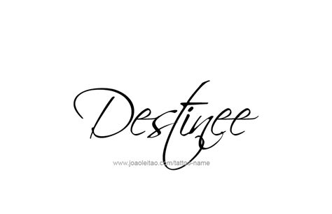 Destinee Name Tattoo Designs