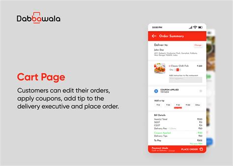 Food Delivery App Ui Ux Design Dabbawala On Behance