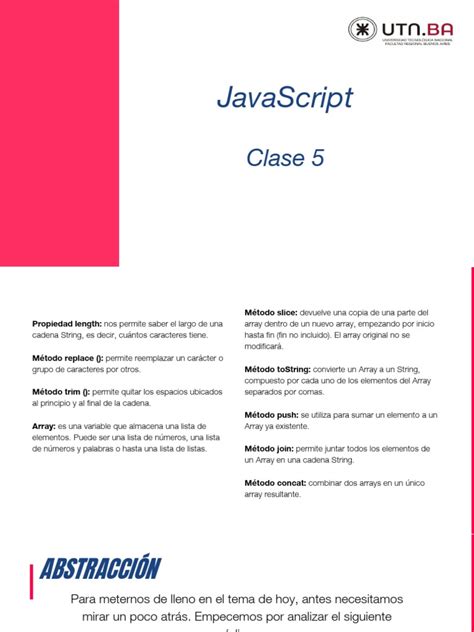 Clase 05 Funciones Y Métodos Descargar Gratis Pdf Abstracción Constructor Programación