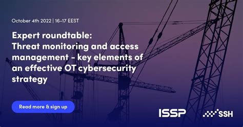 Ssh Communications Security On Linkedin Key Elements Of An Effective Ot Cybersecurity Strategy