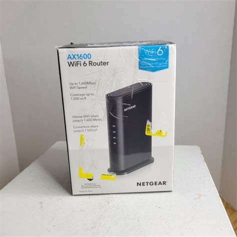 Netgear Ax1600 Wi Fi 6 Router 4 Stream 1 6 Gbps Cover 1500 Sf Rax5 100pas Ebay