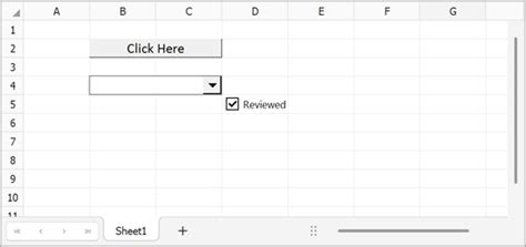 Form Controls In Spreadsheet Control For WinForms WinForms Controls DevExpress Documentation