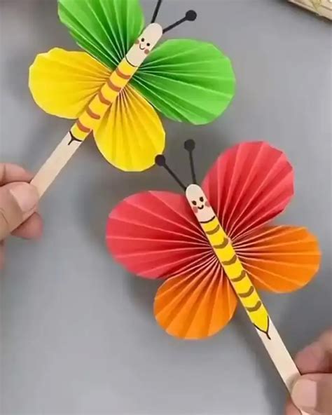 کاردستی با کاغذ رنگی ساده برای کودکان کاردستی دخترانه و پسرانه