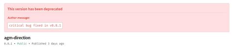 npm 套件管理之棄用 deprecate 與分配標籤 distribution tags robby 全端的 front end