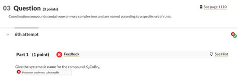 Solved 03 Question 3 Points Coordination Compounds Contain