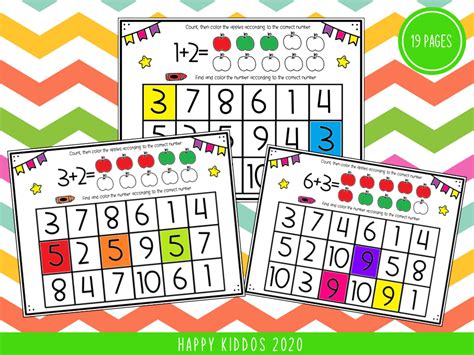 Number Addition Worksheets Graphic By Happy Kiddos Creative Fabrica