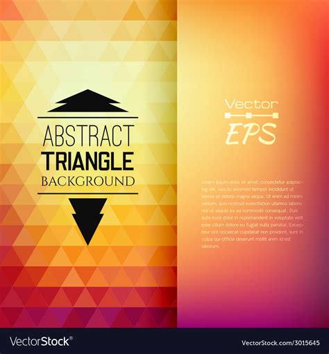Retro Mosaic Pattern Of Geometric Triangle Shapes Vector Image
